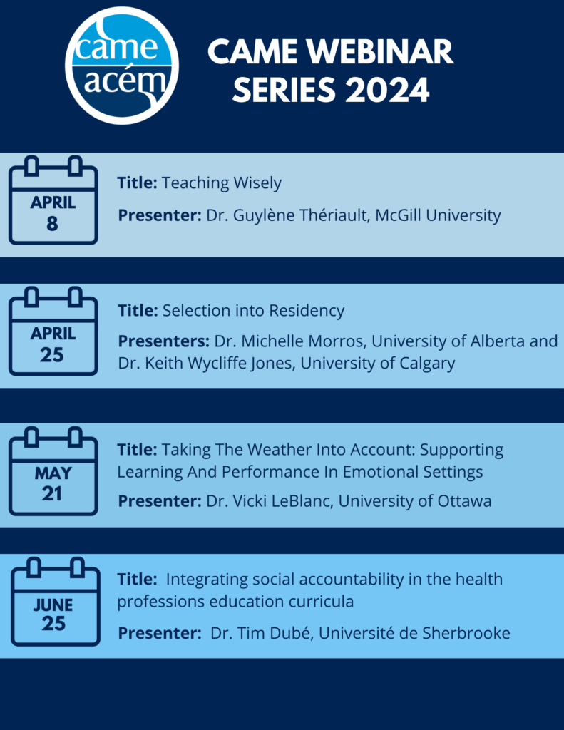 Webinars - CAME - ACEM